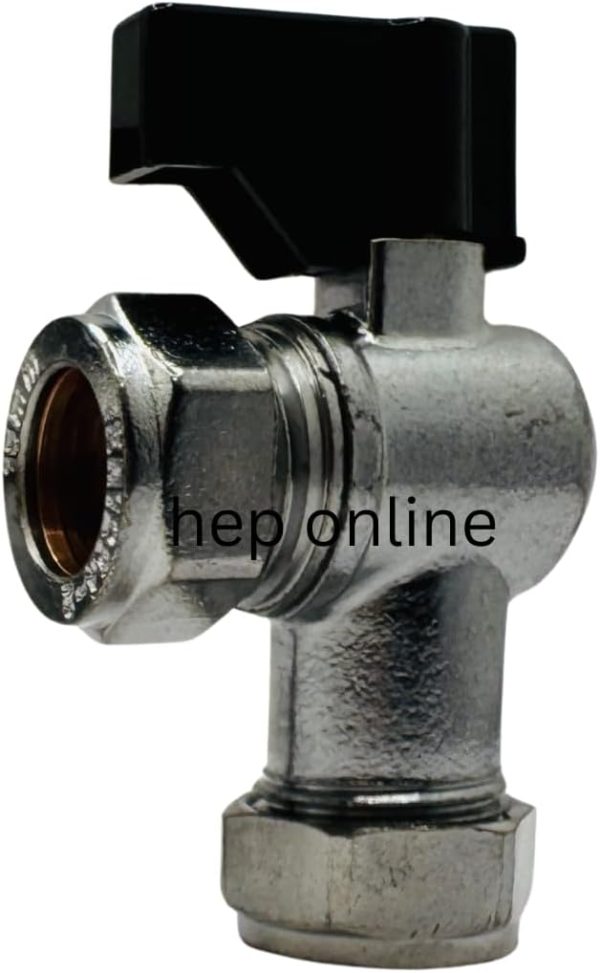 15mm Angle Isolation Ball o Fix Valve with Black Lever Suitable for Hot ...