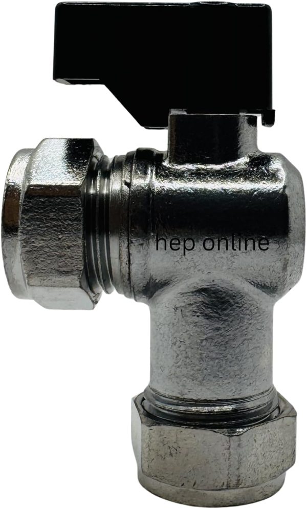 15mm Angle Isolation Ball o Fix Valve with Black Lever Suitable for Hot ...